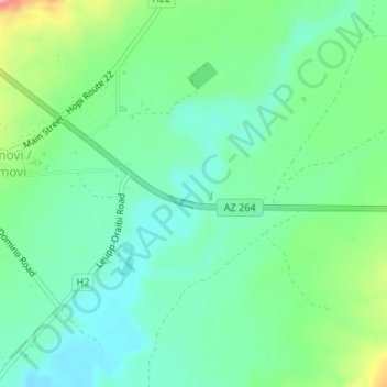 Mapa topográfico Hopi Tribe Picnic Area, altitud, relieve