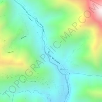 Mapa topográfico Centro de Atención y Valoración de Fauna Silvestre CAV ...