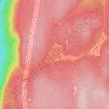 Mapa topográfico Blue Lake, altitud, relieve