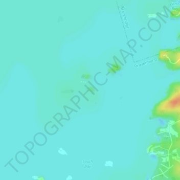 Mapa topográfico Java Island, altitud, relieve